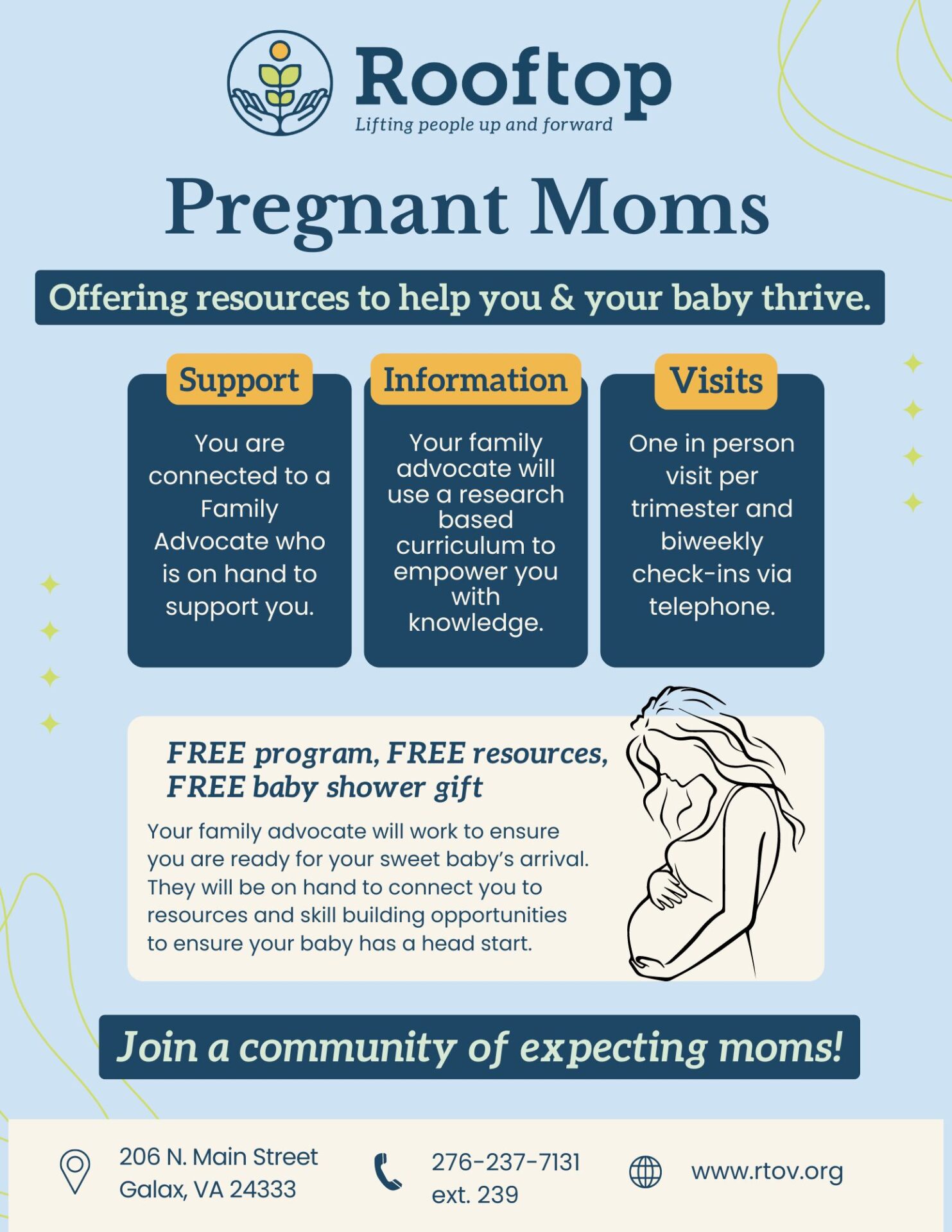 Services for Pregnant Moms - Rooftop